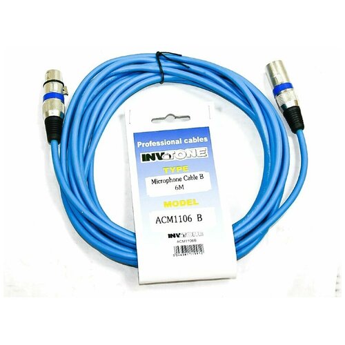 Invotone ACM1105/B микрофонный кабель XLR мама-XLR папа 5 м