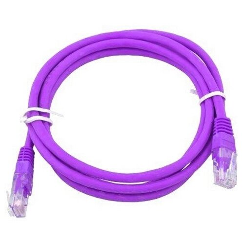 Патч-корд UTP CAT5e Cablexpert PP12-2M/V RJ-45 кабель 2 метра - фиолетовый