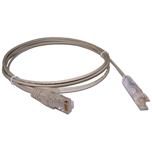 Патч-корд Lanmaster LAN-45 RJ-45 - S-110 (P1) CAT5e U/UTP, 1 м, 1 шт., серый