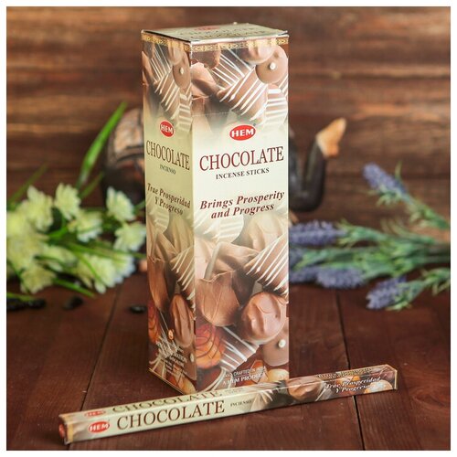 Благовония "HEM" 8 палочек угольные chocolate