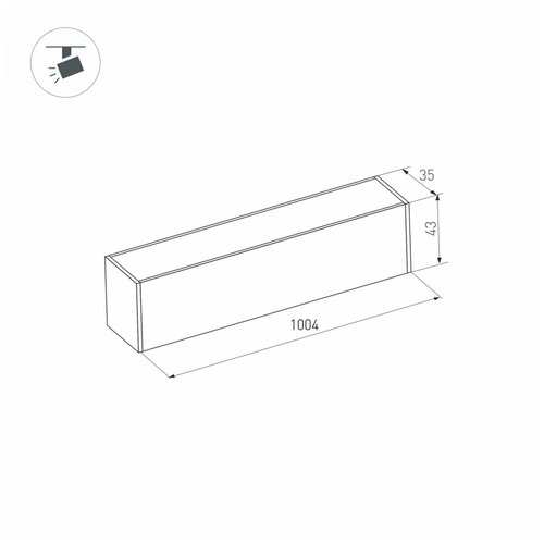 026963 Светильник MAG-FLAT-45-L1005-30W Day4000 (BK, 100 deg, 24V) (Arlight, IP20 Металл, 3 года)