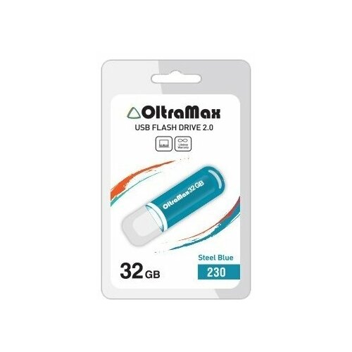Usb-флешка OltraMax OM-32GB-230, светло-синий
