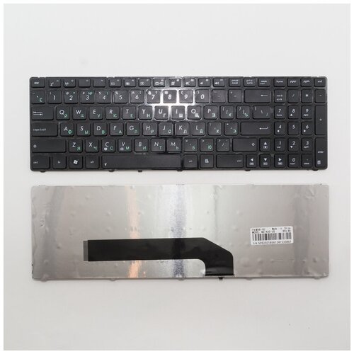 Клавиатура для ноутбука Asus K50 черная с рамкой