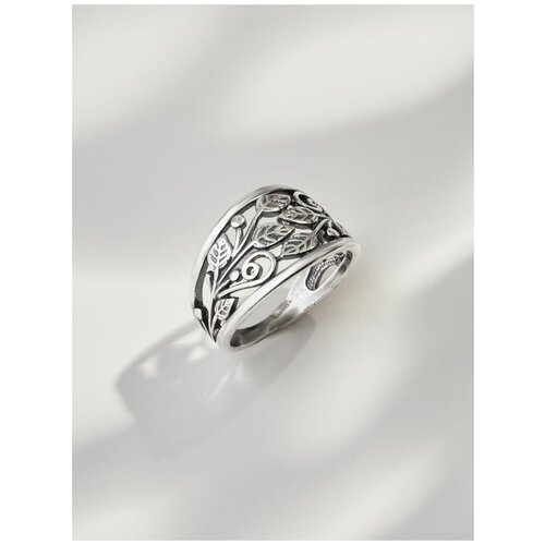 Кольцо Shine & Beauty, размер 19, серебряный