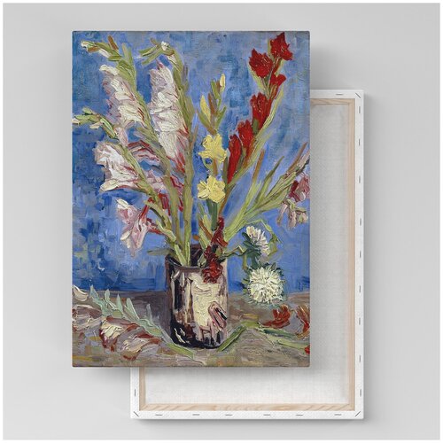 Картина на холсте с подрамником / Van Gogh / Ван Гог - Ваза с гладиолусами