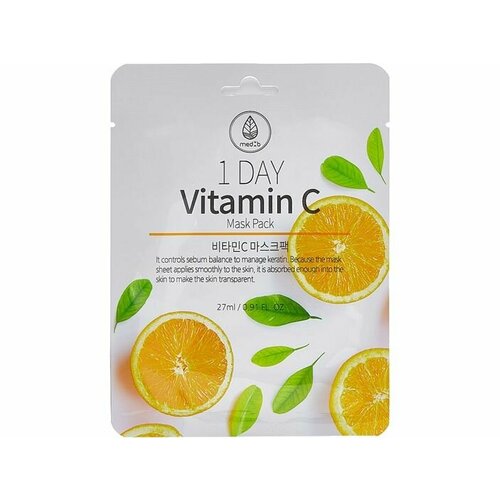 Тканевая маска для лица MEDB 1 DAY Vitamin C Mask Pack