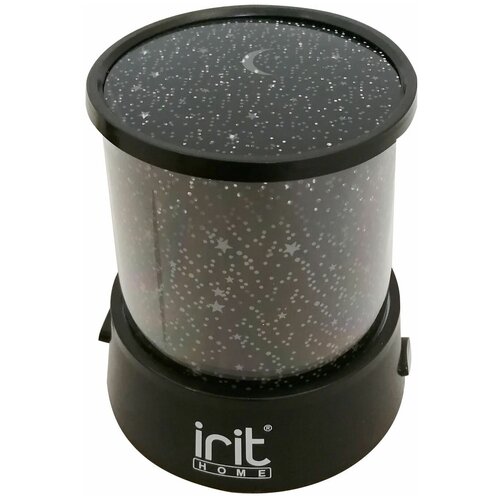 Ночник-проектор irit ЗВЕЗДНОЕ НЕБО, 5 Вт, 3000 K, черный, версия: Ростест (EAC), 1 шт.