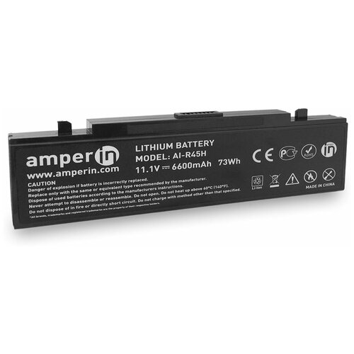 Аккумуляторная батарея усиленная Amperin для ноутбука Samsung NP-NC20 11.1V (6600mAh)