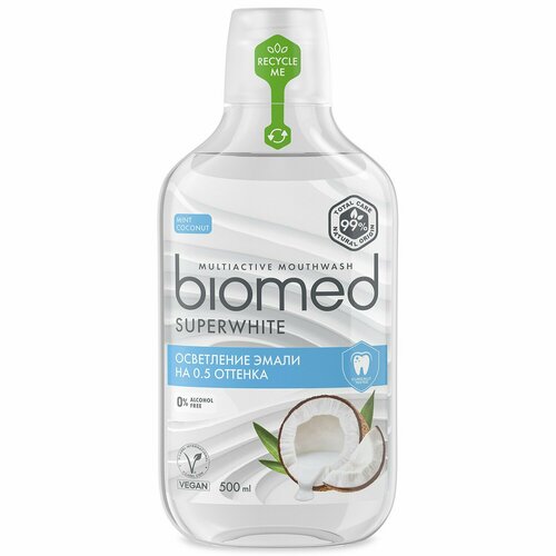 Ополаскиватель для полости рта BIOMED Superwhite 500 мл