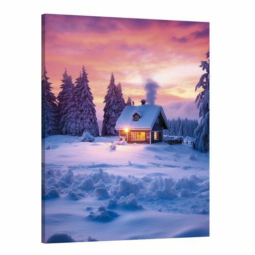 Интерьерная картина 50х70 "Нежность зимы"