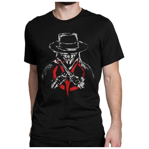 Футболка DS Apparel, размер 2XL, черный