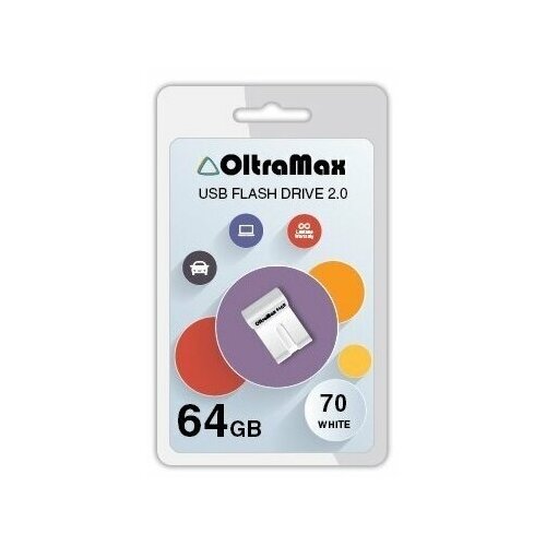 Флешка OltraMax 70 64GB White