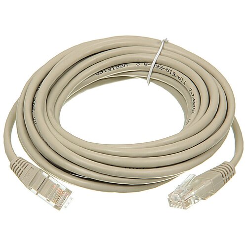 Патч-корд Lanmaster TWT-45-45-5.0-GY UTP cat5E molded 5м серый RJ-45 (m)-RJ-45 (m)