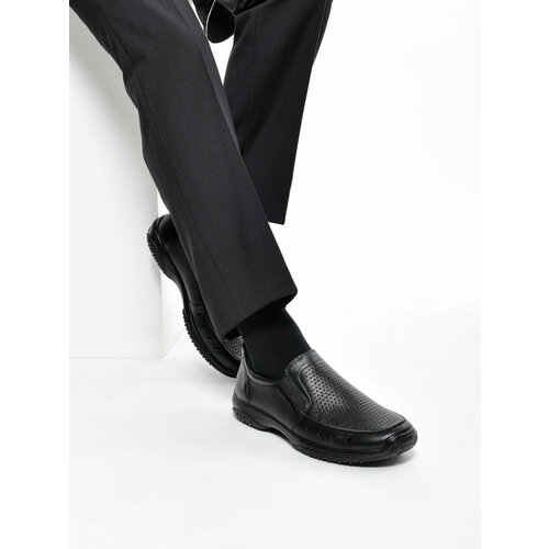 Полуботинки дерби Belwest мужские кожаные, размер 46, черный