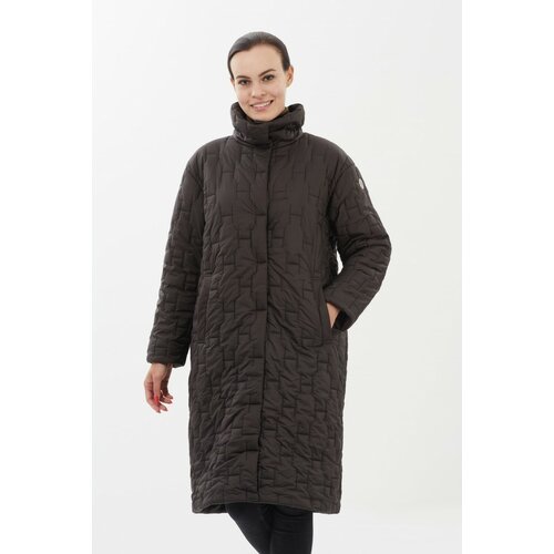 Пальто MADZERINI, размер 48, коричневый, черный