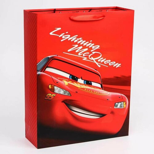 Пакет подарочный Disney - McQueen, ламинированный, 31х40х11 см, 1 шт
