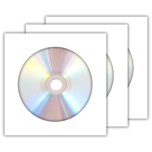 Диск CD-R CMC 700Mb 52x blank (без покрытия) в бумажном конверте с окном, 3 шт.