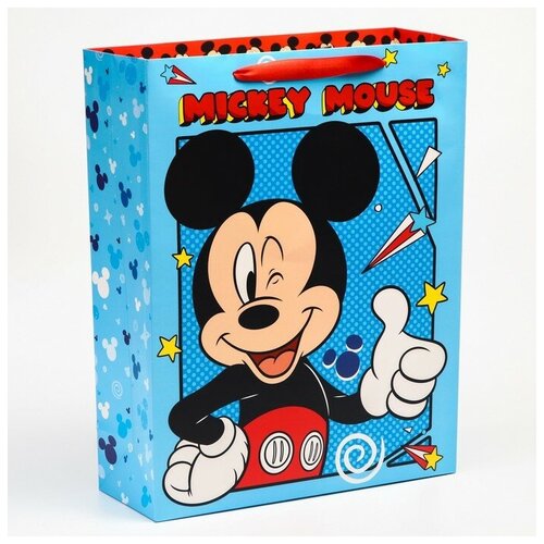 Disney Пакет подарочный, 31 х 40 х 11,5 см "Mickey Mouse", Микки Маус