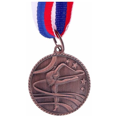 Командор Медаль тематическая "Гимнастика", бронза, d3,5 см