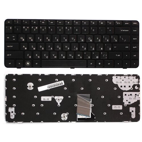 Клавиатура для ноутбука HP 632810-001 черная с рамкой