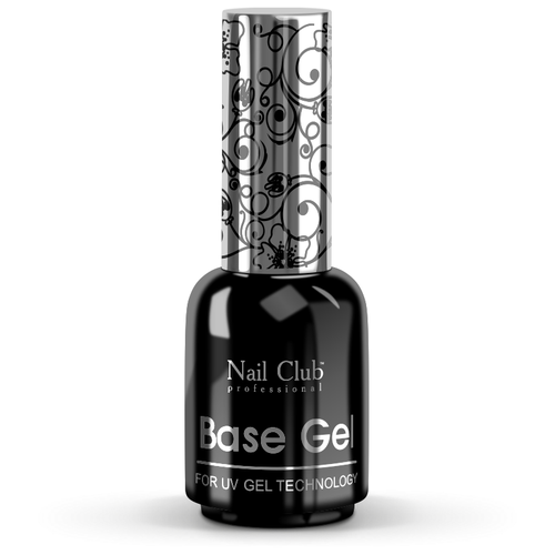 Nail Club professional Базовое покрытие для геля Base Gel (флакон с кисточкой), 18 мл.