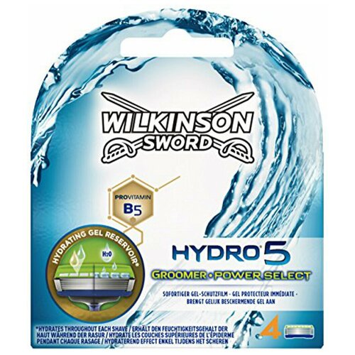 Wilkinson Sword / Schick Hydro 5 Groomer Power Select / Сменные кассеты для бритвы Hydro (4 шт.)