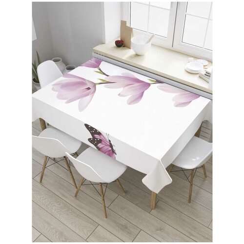 Скатерть прямоугольная JoyArty на кухонный стол "Одинокая орхидея" из оксфорда, 180x145 см
