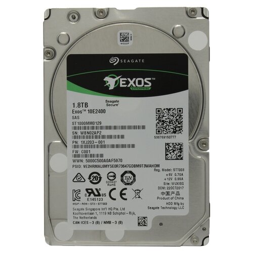 Жесткий диск Seagate Exos 10E2400 1.8 ТБ ST1800MM0129