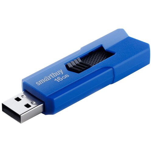 Флешка SmartBuy Stream USB 2.0 16 ГБ, 1 шт., синий