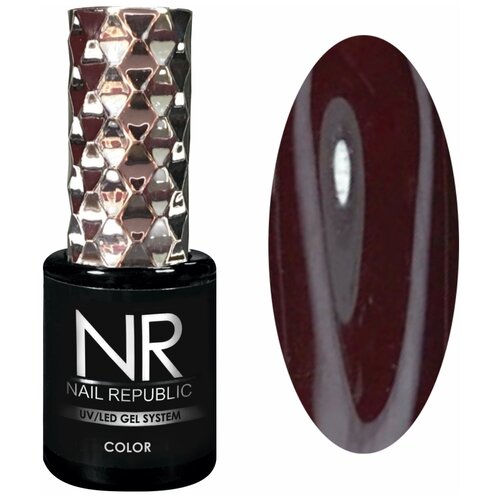 Nail Republic гель-лак для ногтей Color, 10 мл, 10 г, 058 горький шоколад