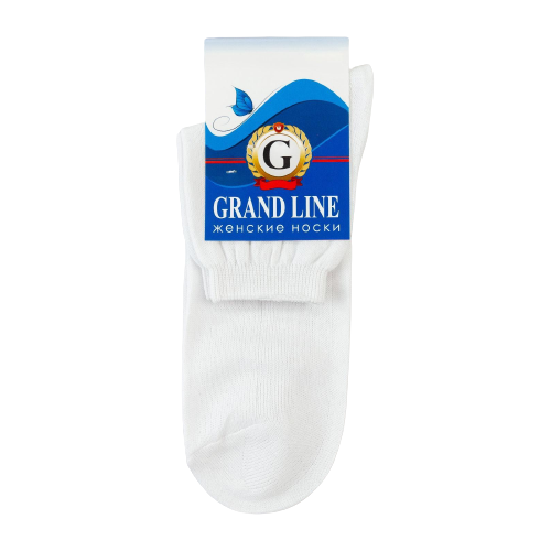 Носки GRAND LINE, 2 уп., размер 25, белый