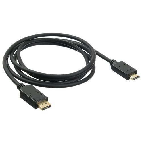 Кабель аудио-видео Buro v. 1.2 DisplayPort (m)/HDMI (m) 2м. Позолоченные контакты черный (BHP DPP_HDMI-2)