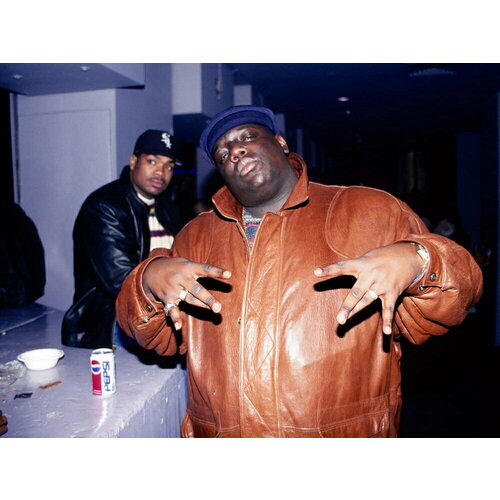 Плакат, постер на холсте The Notorious B. I. G/Бигги/музыкальные/поп исполнитель/артист/поп-звезда/группа. Размер 21 на 30 см