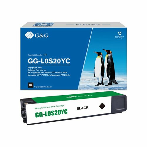 Картридж G&G GG-L0S20YC №976YC чёрный для HP PW Pro 577/552/ Enterprise 556/586 (465 мл)