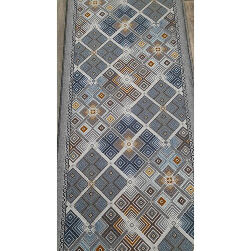 Ковровая дорожка на войлоке, Витебские ковры, с печатным рисунком, 2586, разноцветная, 1.1*2 м