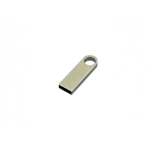 Компактная металлическая флешка с круглым отверстием (256 GB USB 3.1 Серебро mini3)
