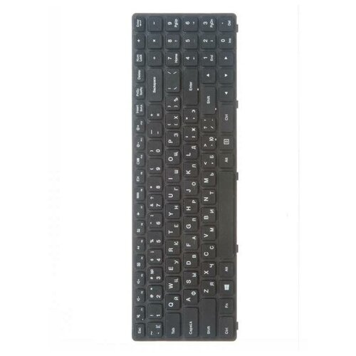 Клавиатура (keyboard) для ноутбука Lenovo Ideapad, черная с рамкой, гор. Enter, 9Z. NCSSN.20R