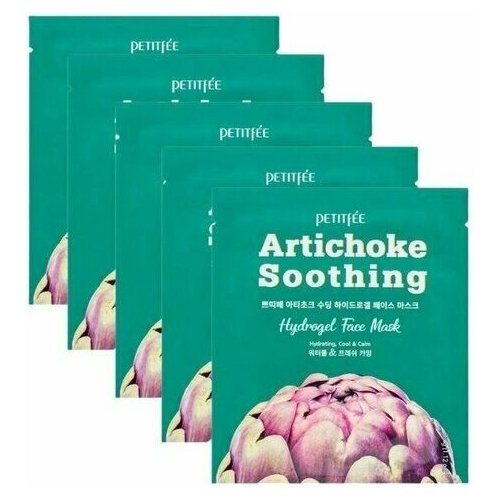 Гидрогелевая маска с артишоком PETITFEE Artichoke Soothing Hydrogel Face Mask