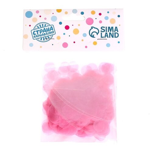 Воздушный шар Страна Карнавалия Нежность с конфетти, прозрачный/розовый, 2 шт.