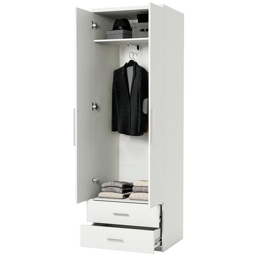 Шкаф для одежды с ящиками Шарм-Дизайн Мелодия МШЯ-21 90х45х220 белый