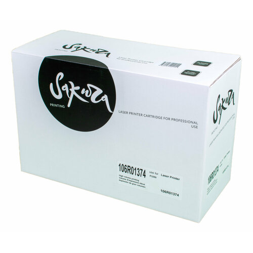3 шт. Картридж лазерный Sakura 106R01374 черный для Xerox (SA106R01374)