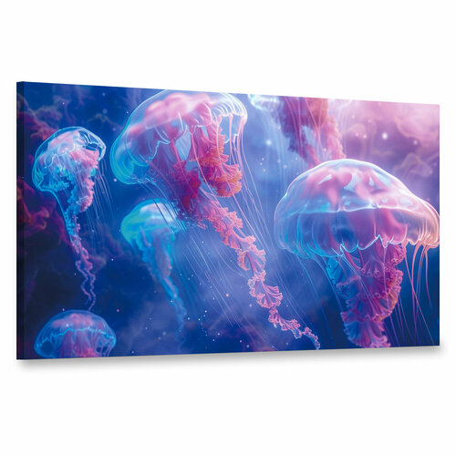 Интерьерная картина 100х60 "Медуза в приливе"