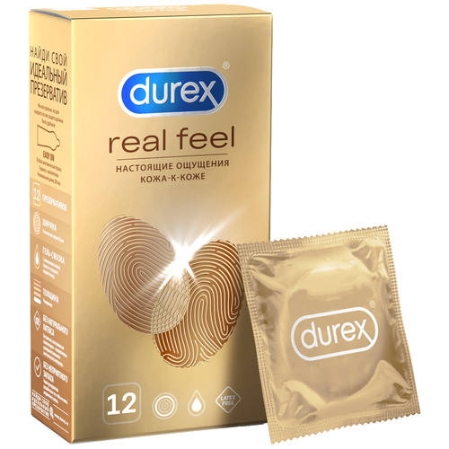 Презервативы Durex RealFeel для естественных ощущений, 12 уп. по 12 шт.
