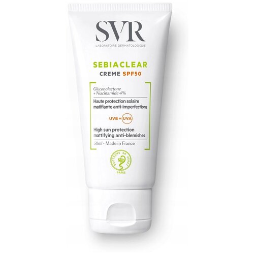SVR Sebiaclear Creme SPF50 Крем для лица 2 в 1, 50 мл