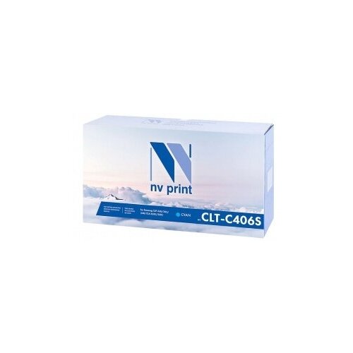 Картридж NV Print CLT-C406S Голубой для принтеров Samsung CLP-360/ 365/ 368/ CLX-3300/ 3305, 1000 страниц
