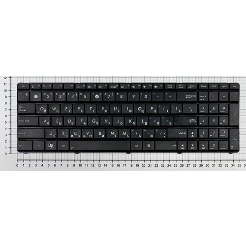 Клавиатура для ноутбука ASUS N73S Черная
