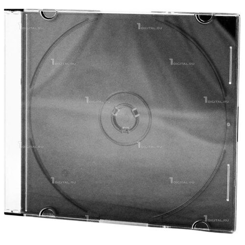 Бокс Mirex для CD/DVD дисков (упаковка 200 шт.) Slim черный (37704-00000010)