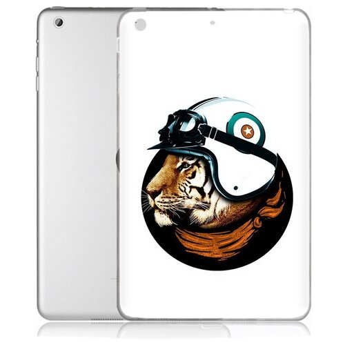 Чехол задняя-панель-накладка-бампер MyPads Тигр в шлеме для iPad Pro 11 (2018) A1979/A1934/A2013 противоударный