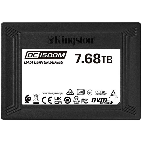 Твердотельный накопитель Kingston 7.6 ТБ U.2 SEDC1500M/7680G