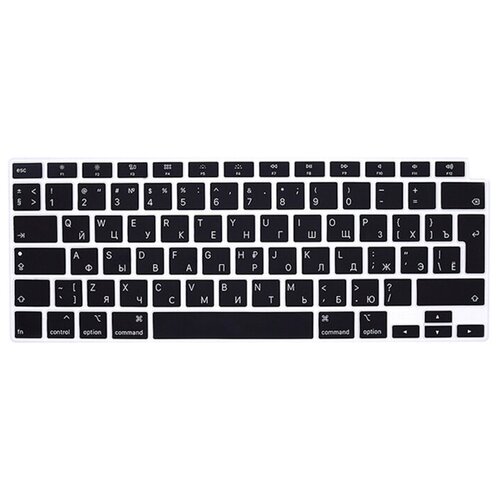 Накладка Viva на клавиатуру для Macbook Air 13 2020 Rus/Eu, силиконовая, черная